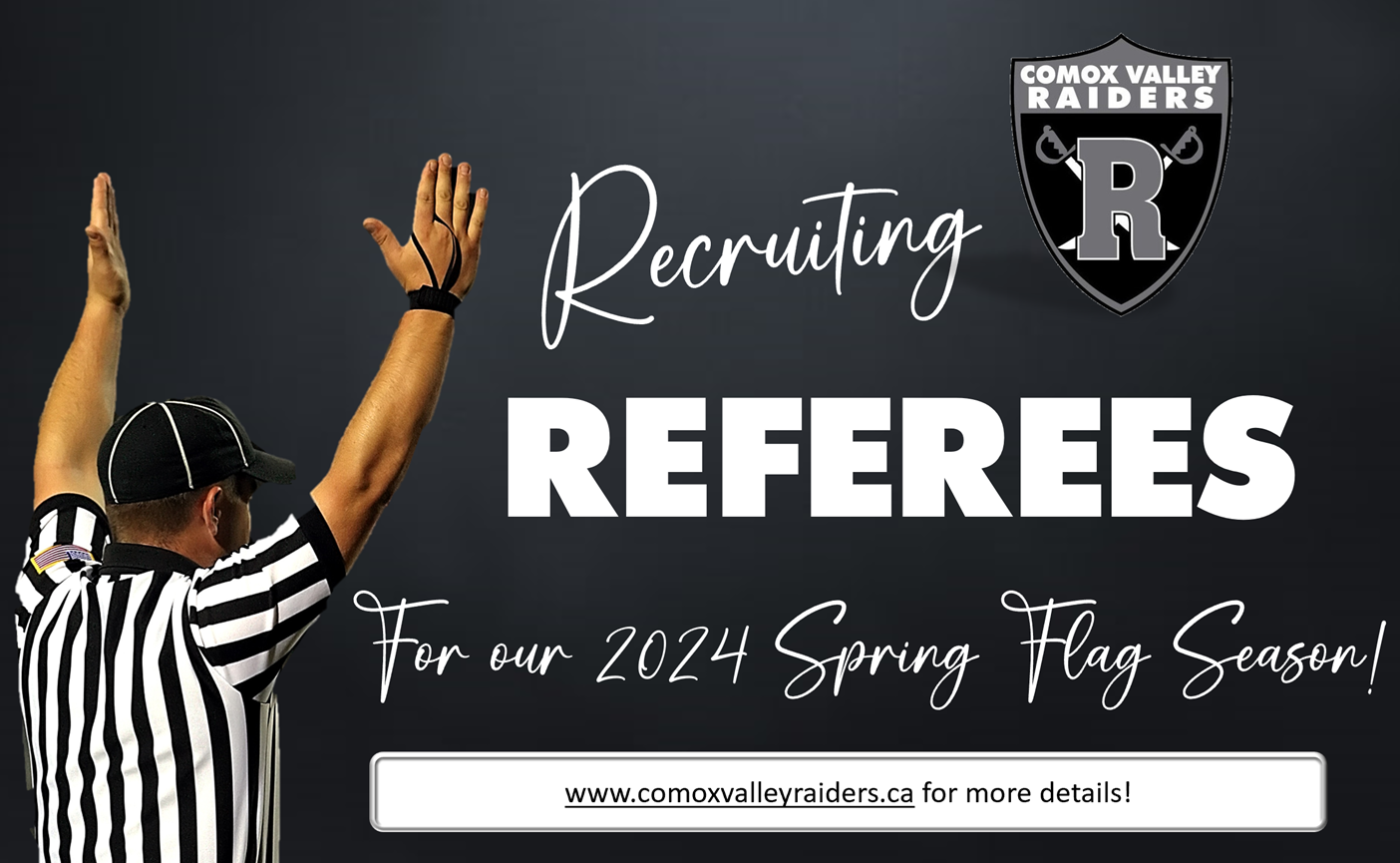 Become a Ref! – The Comox Valley Raiders Youth Football Club